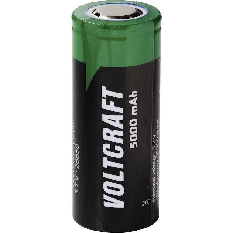 Baterija VOLTCRAFT 26650 3.7V 5000mAh