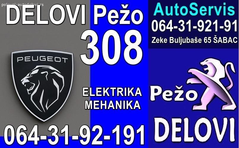 PEŽO 308 RAZNI DELOVI MEHANIKE I ELEKTRIKE PEUGEOT