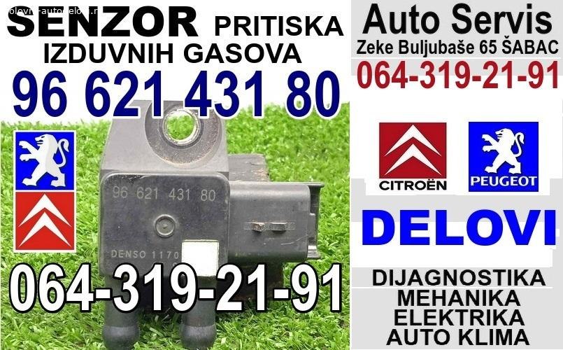 SENZOR 96 621 431 80 IUZDUVNIH GASOVA PEŽO PEUGEOT CITROEN