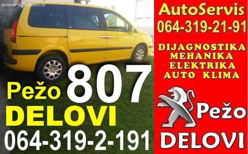 PEŽO 807 RAZNI DELOVI PEUGEOT
