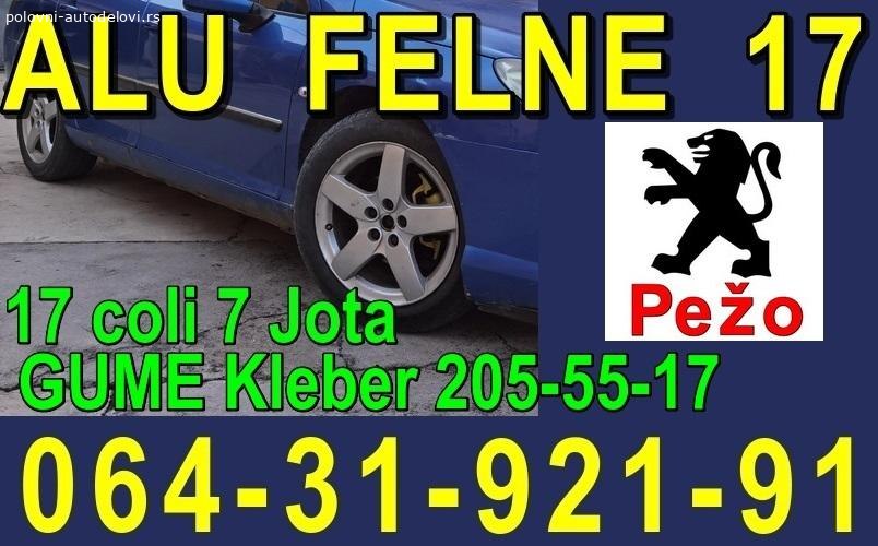ALUMINIJUMSKE FELNE 17 I GUME KLEBER 205-55-17 PEŽO CITROEN