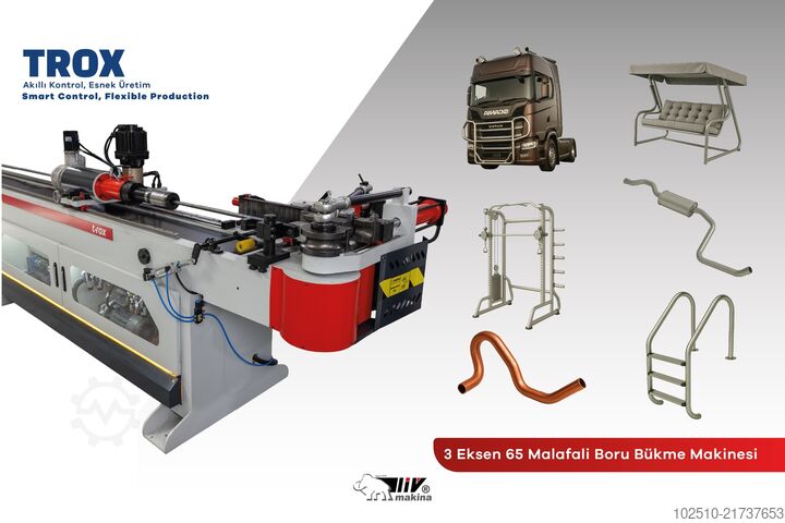 Mašina za savijanje cevi
Liv Makina 3 Axis 65 CNC TROX