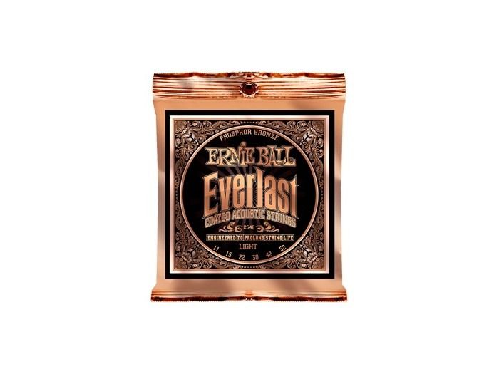 Ernie Ball 2548 EVERLAST LIGHT COATED PH. BRONZE AC. GUITAR STRINGS - 11-52