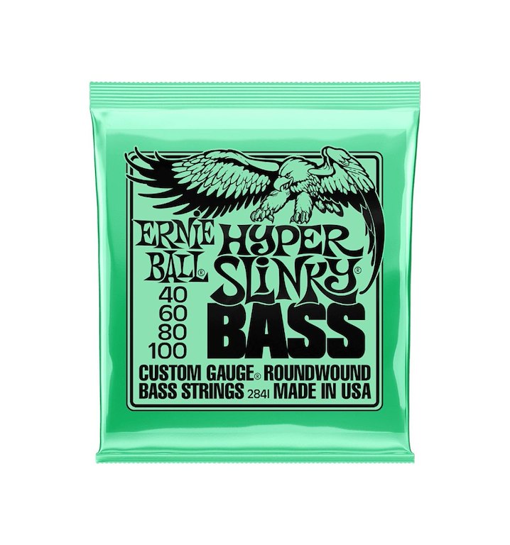 Ernie Ball 2841 HYPER SLINKY 40-100 Bass Guitar Strings