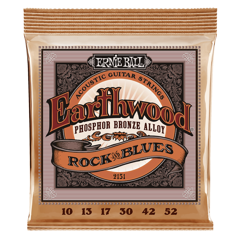 Ernie Ball 2151 EARTHWOOD Rock and blues 10-52 Acoustic Guitar Strings