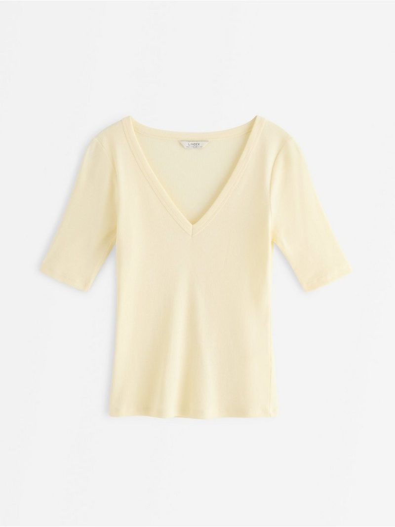 Majica – Ribbed short-sleeved top