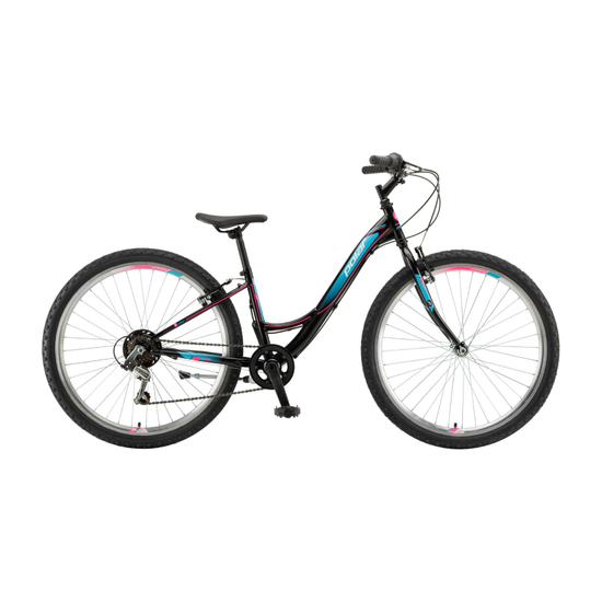Bicikl Polar Modesty 26, 26" Crna sa roze i plavim detaljima, 6 brzina, Shimano menjač, B262S10261