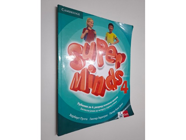 Super Minds 4 – udžbenik – Klett (odlično stanje)