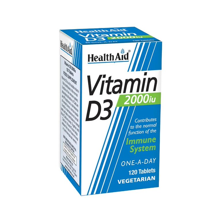HealthAid Vitamin D3 2000 IU 120 Tableta