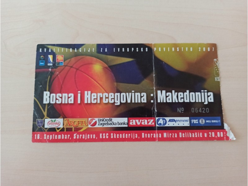BOSNA i HERCEGOVINA - MAKEDONIJA 16.09.2006. !!!