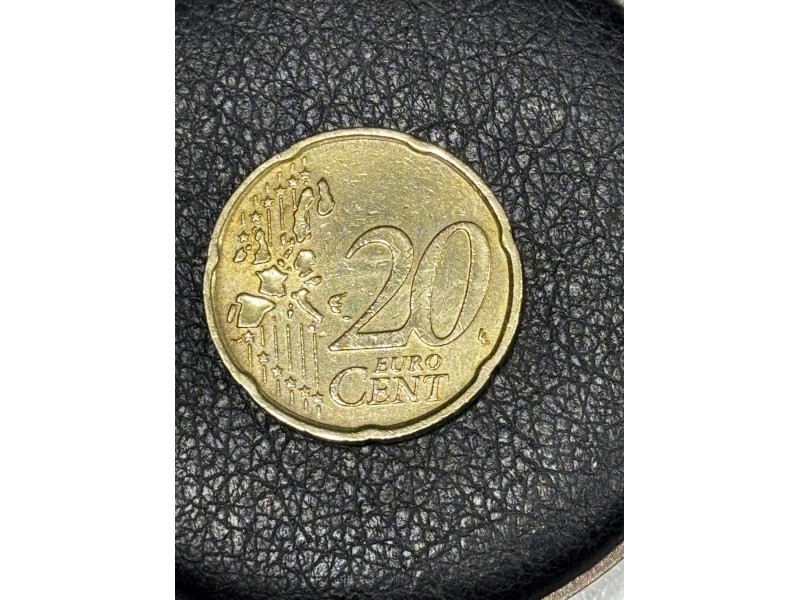 20 EURO CENT ITALY 2002 KOLEKCIONARSKI ! TOP !
