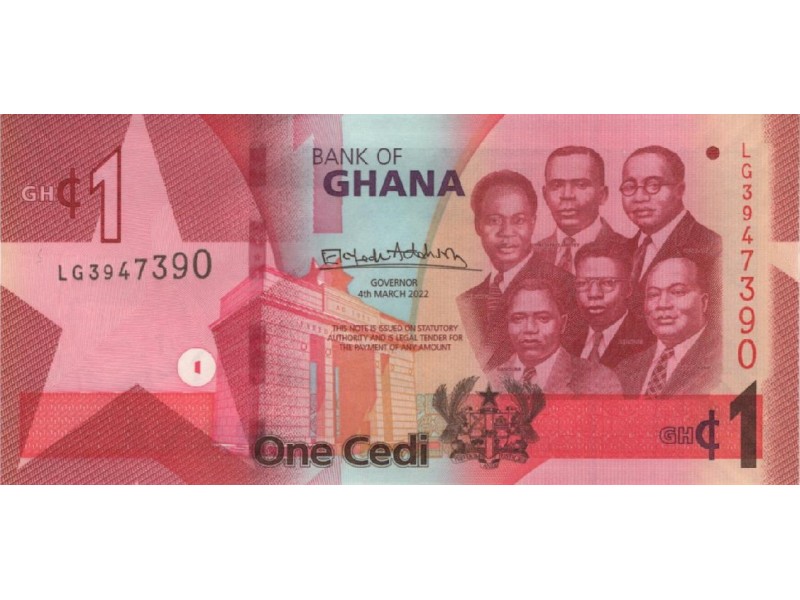 ** GANA - 1 CEDI 2022. ** - U N C