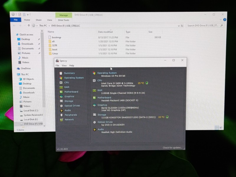 HP + i5-2400 + PLOCA + 2GB DDR3 + DVD + Napajanje