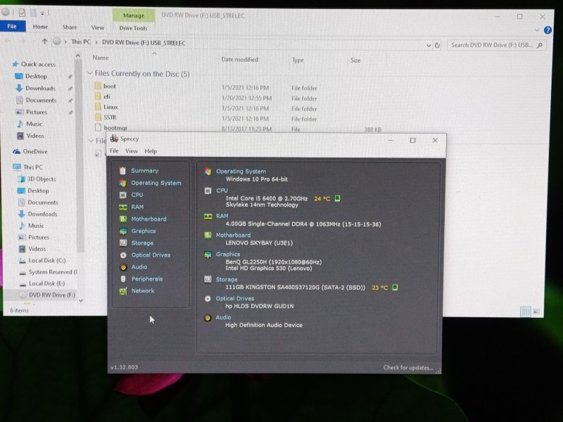 LENOVO + i5-6400 + PLATINUM + PLOCA +DVD RW + Napajanje