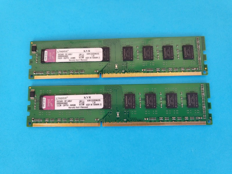 4GB (2x2GB) DDR3 1333MHz Kingston, memorije za računar