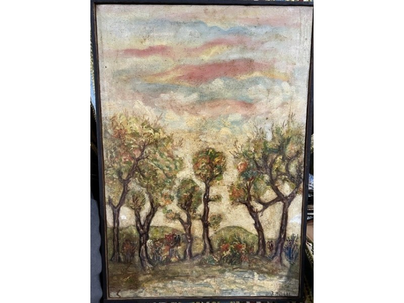 ULJE NA PLATNU POTPISANO 51.5x36.5 R. Masic