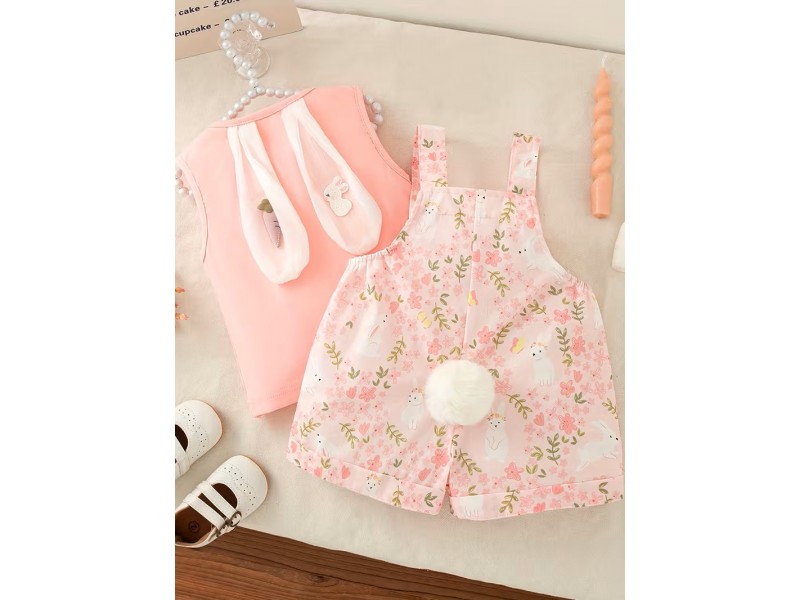 Prolecni komplet za devojcice 12-18 m NOVO