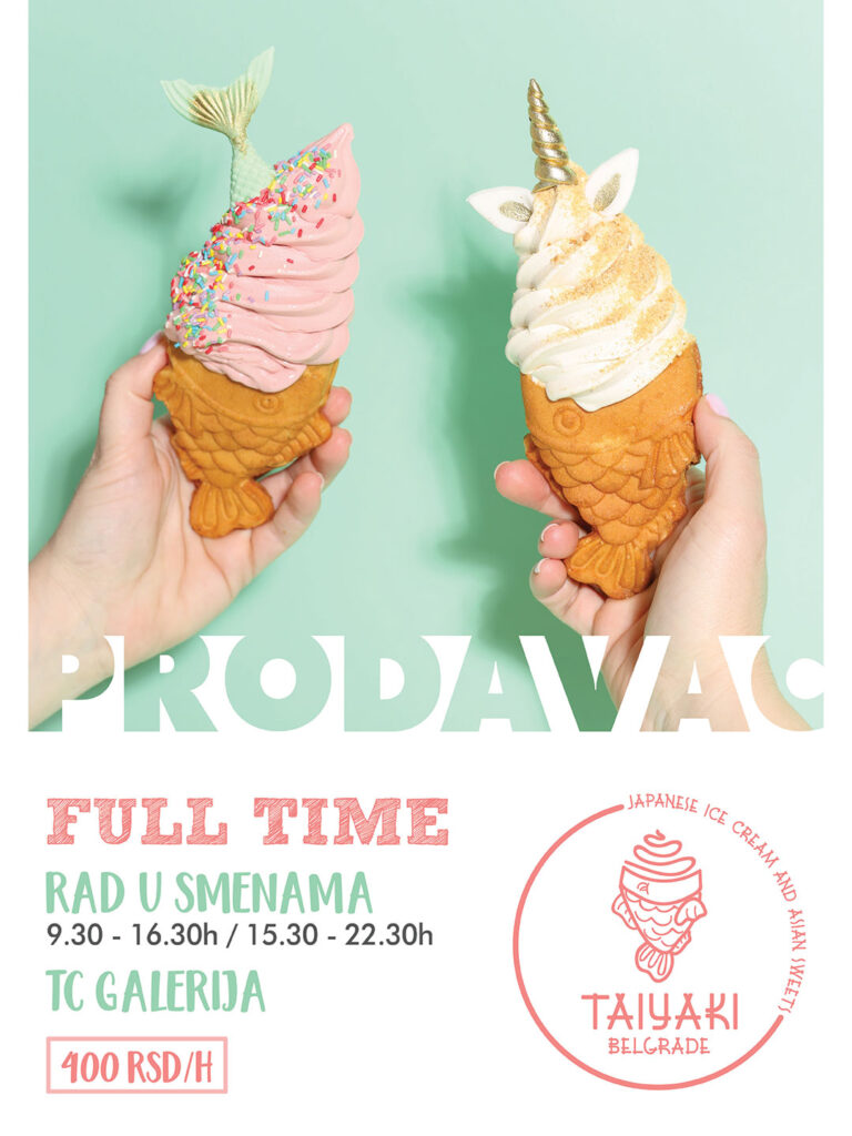 Prodavac Taiyaki Sladoleda Privremeni poslovi