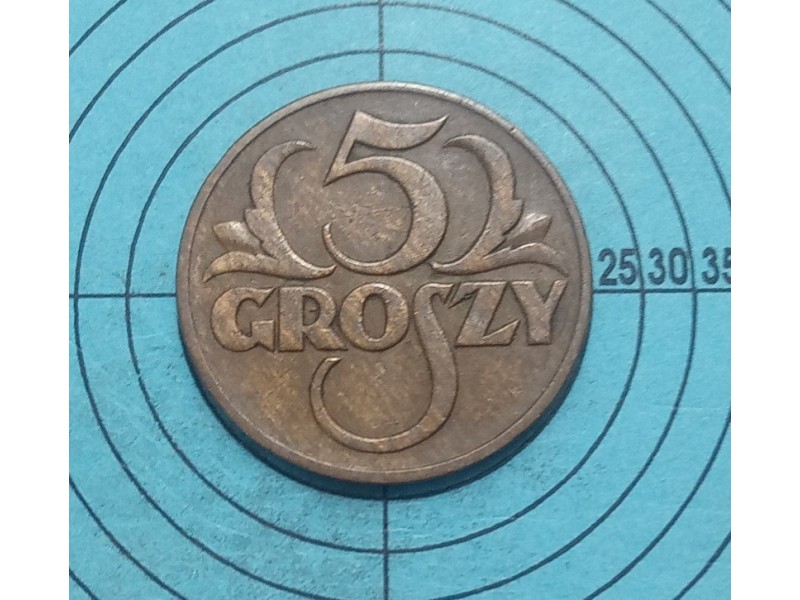 Poljska 5 groszy 1937g y10a