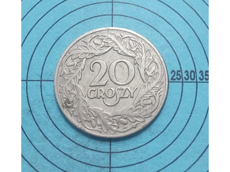Poljska 20 groszy 1923g y12