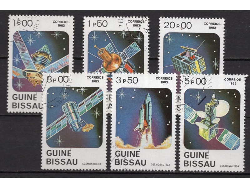 192 - Gvineja Bisao - Kosmos - Žigosane marke