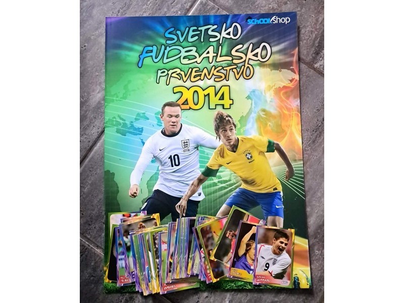 Brazil 2014 World CUP School Shop Album+125 sličica