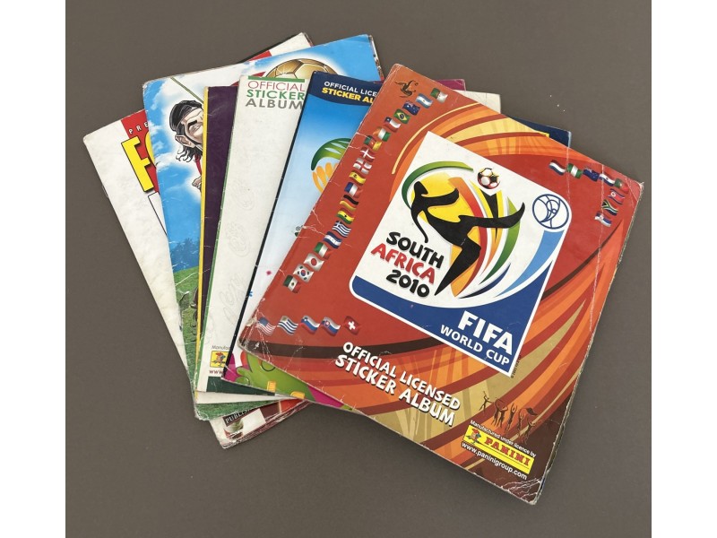 Lot 6 football albuma Euro + World Cup