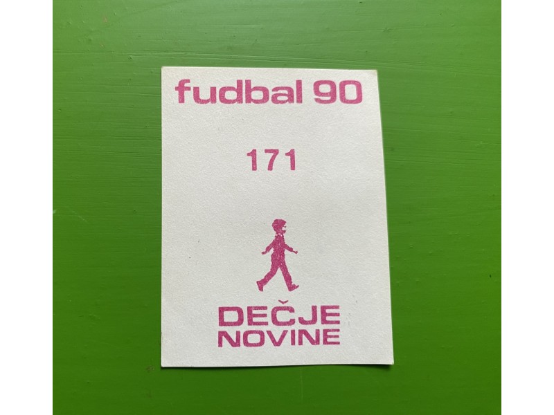 Fudbal 90 ziva slicica broj 171 Buda Vujacic