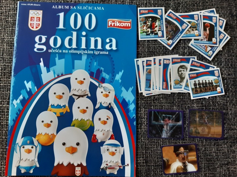 100 godina ucesca na OI - album i slicice