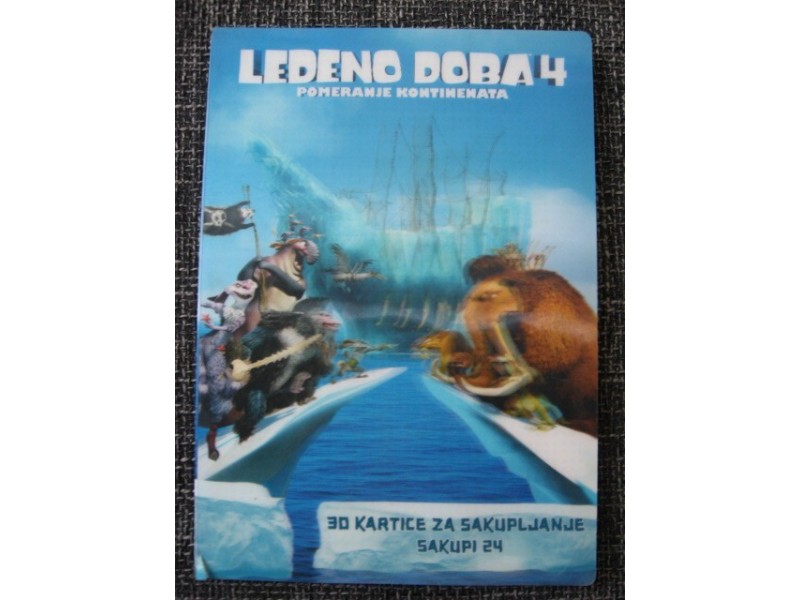 Ledeno doba 4 - album sa 3D karticama