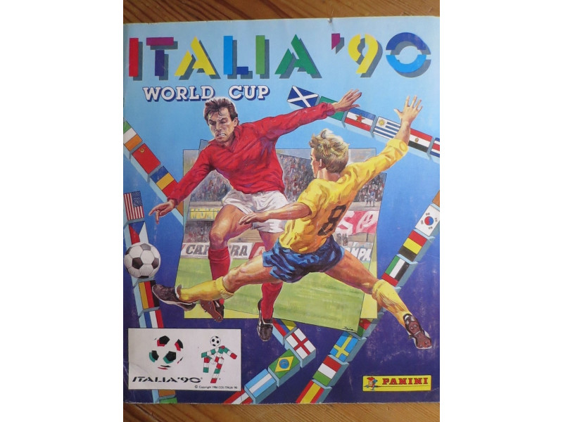 KOMPLETAN PANINI ITALIA 90 1990 INTERNACIONALNI ALBUM