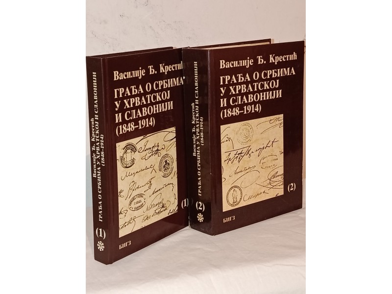 Građa o Srbima u Hrvatskoj i Slavoniji (1848 1914)