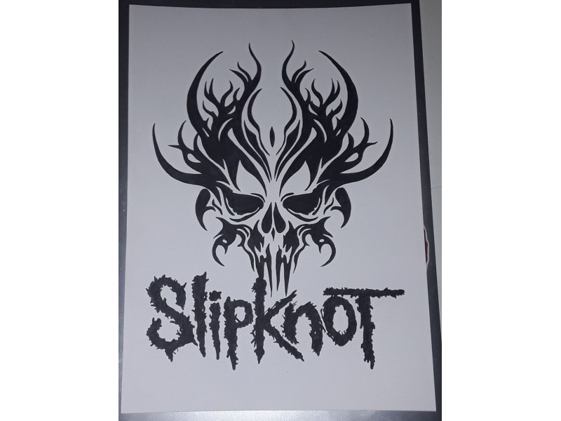 Crtez na hamer papiru 30 x 21,5 cm. - Slipknot