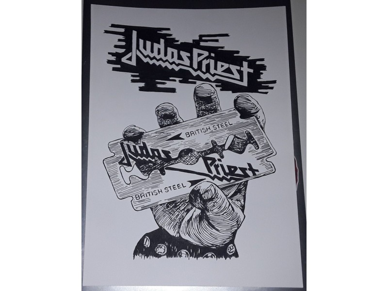 Crtez na hamer papiru 30 x 21,5 cm. - Judas Priest