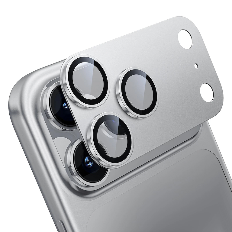Zastita kamere Full Cover - iPhone 17 Pro srebrna