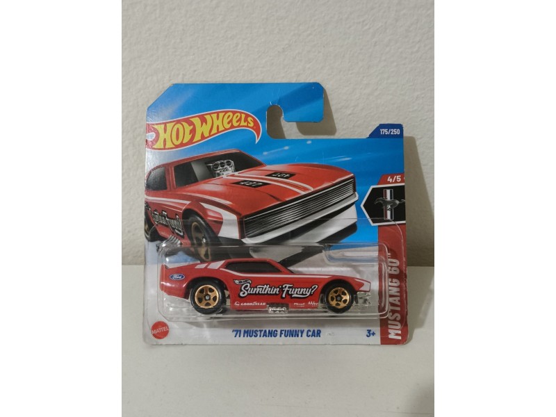 Hot Wheels '71 Mustang Funny Car 1:64 - NOVO