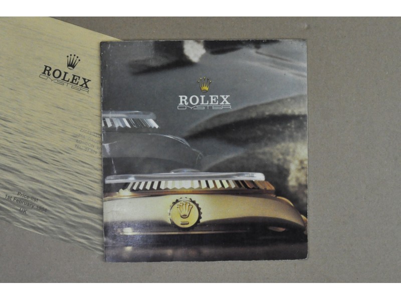katalog satova ROLEX Oyster Geneve 1984 sa cenovnikom
