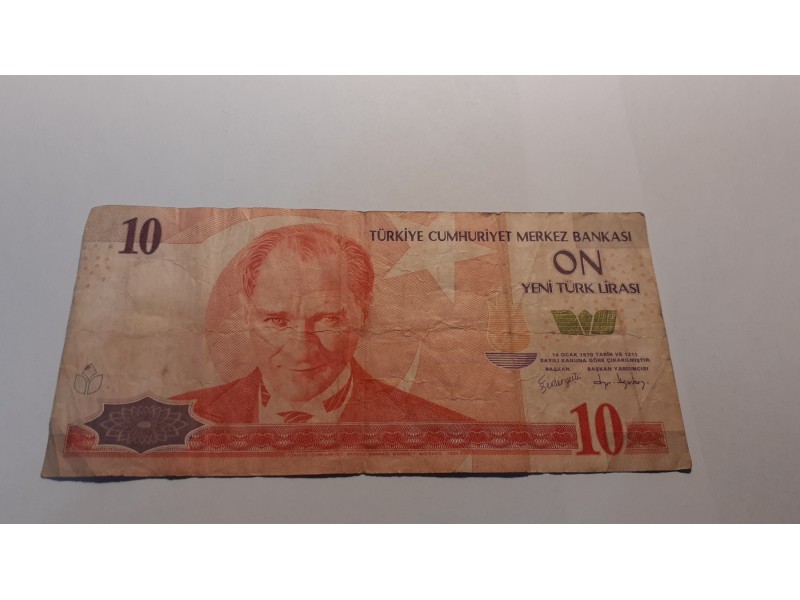 TURSKA - 10 LIRA