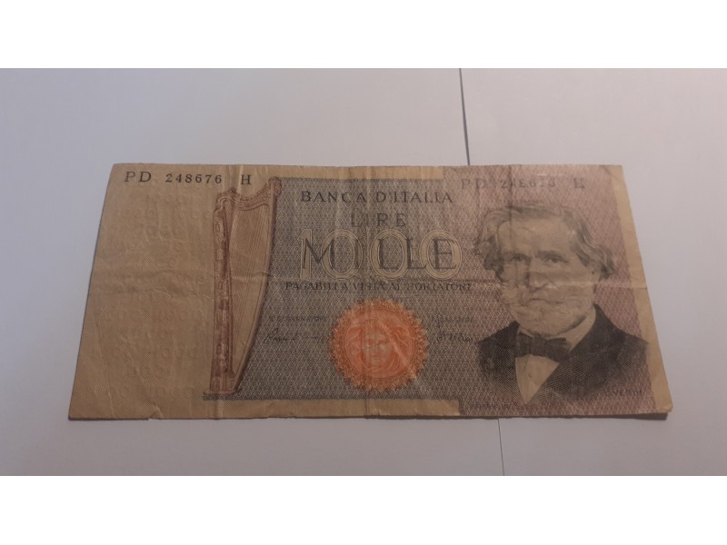 ITALIJA - 1000 LIRA - 1962