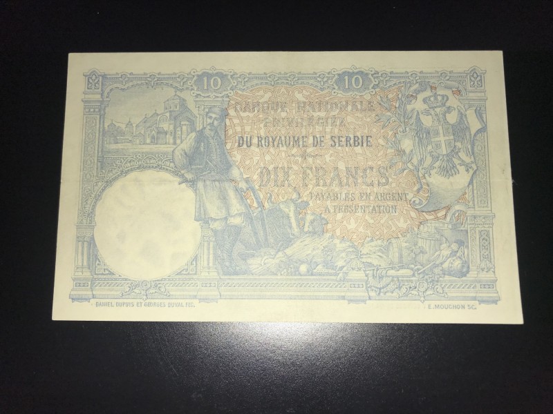 10 DINARA 1893.