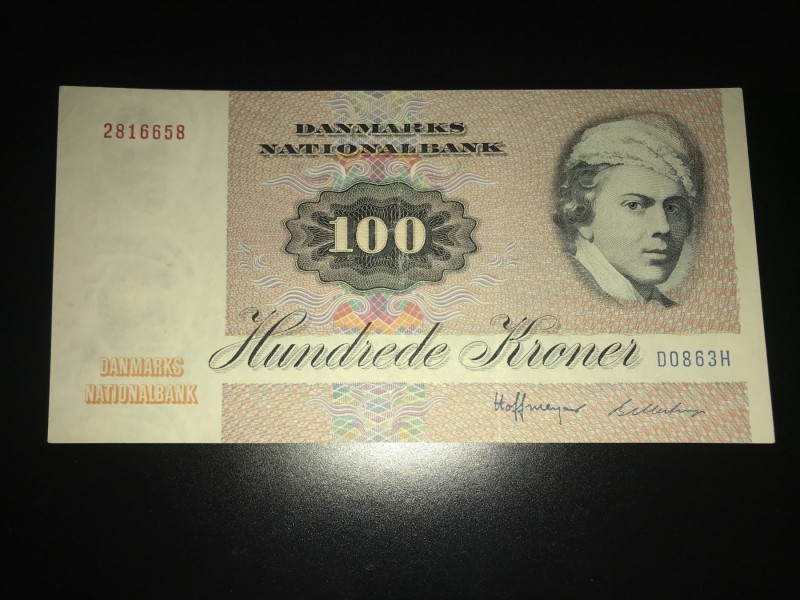 DANSKA 100 KRUNA.1972.