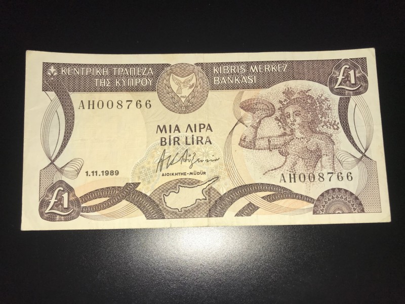 MALTA 1 LIRA.1989.