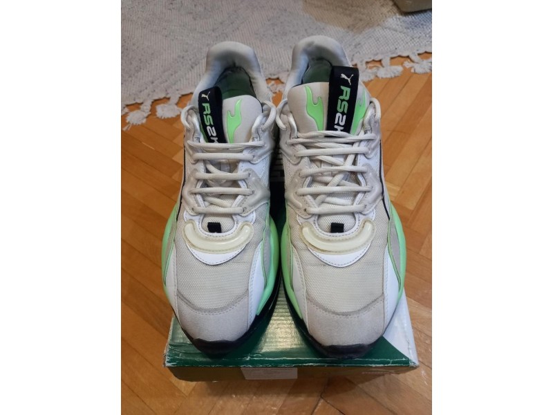 PATIKE "PUMA" WHITE ELECTRO GREEN, 44, MADE IN VIETNAM