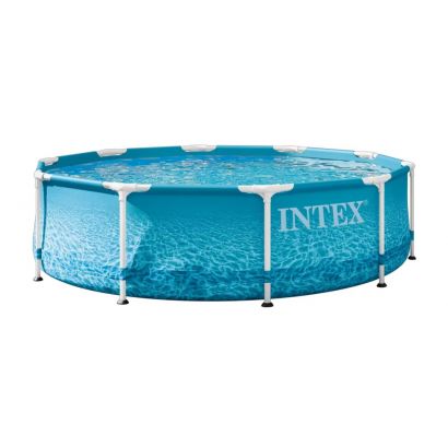 INTEX BAZEN 3.05M X 76CM BEACHSIDE METAL FRAME POOL SET 305CMX76CM