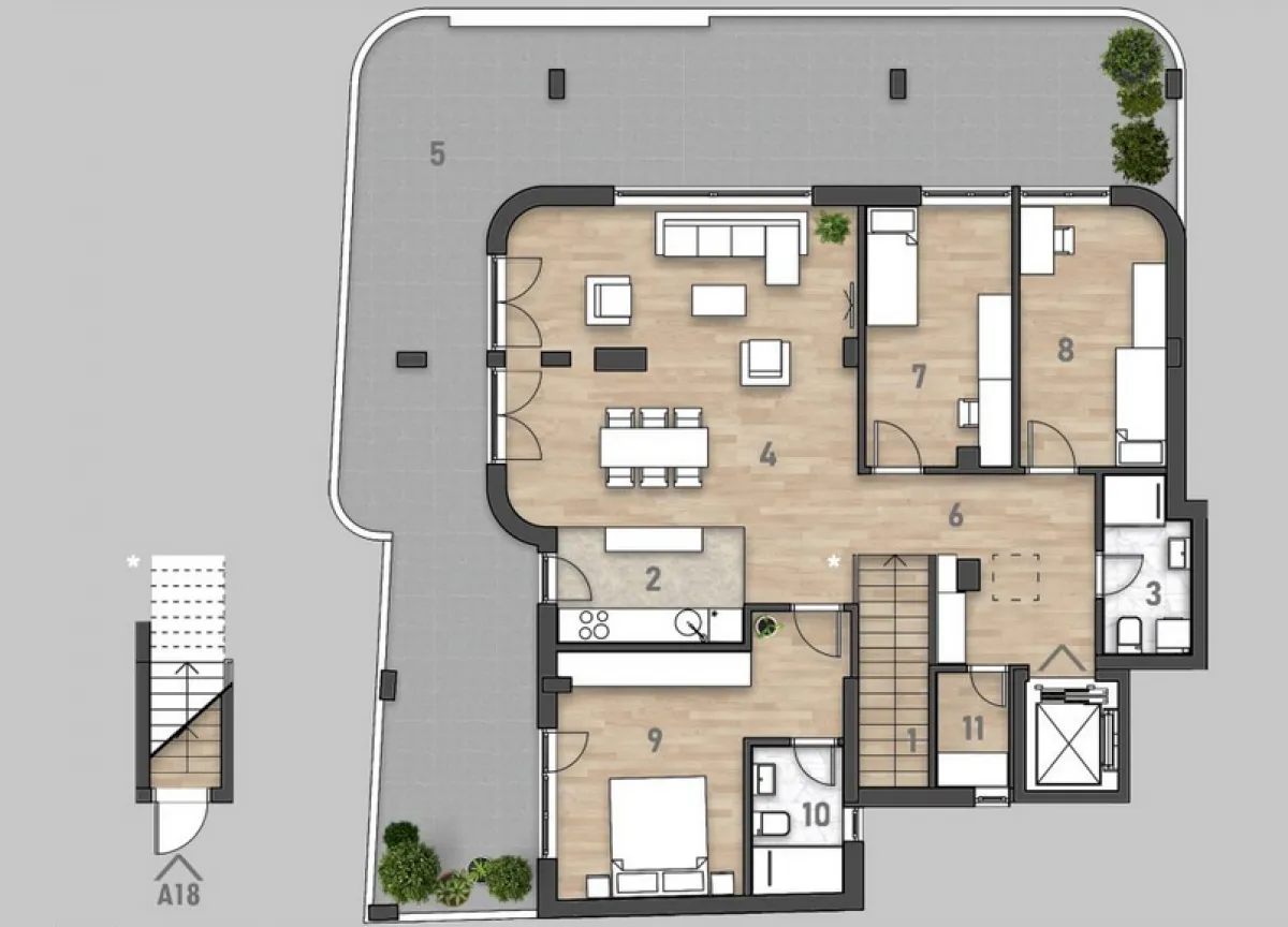Prodaja, stan, 185m², Socijalno, Novi Sad Sve Podlokacije