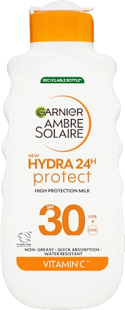 GARNIER AMBRE SOLAIRE
Hydra Protect 24H mleko za zaštitu od sunca, SPF 50+, 175 ml