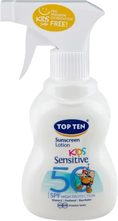 TOP TEN
SENSITIVE- dečiji losion za zaštitu od sunca, u spreju, SPF 50, 200 ml