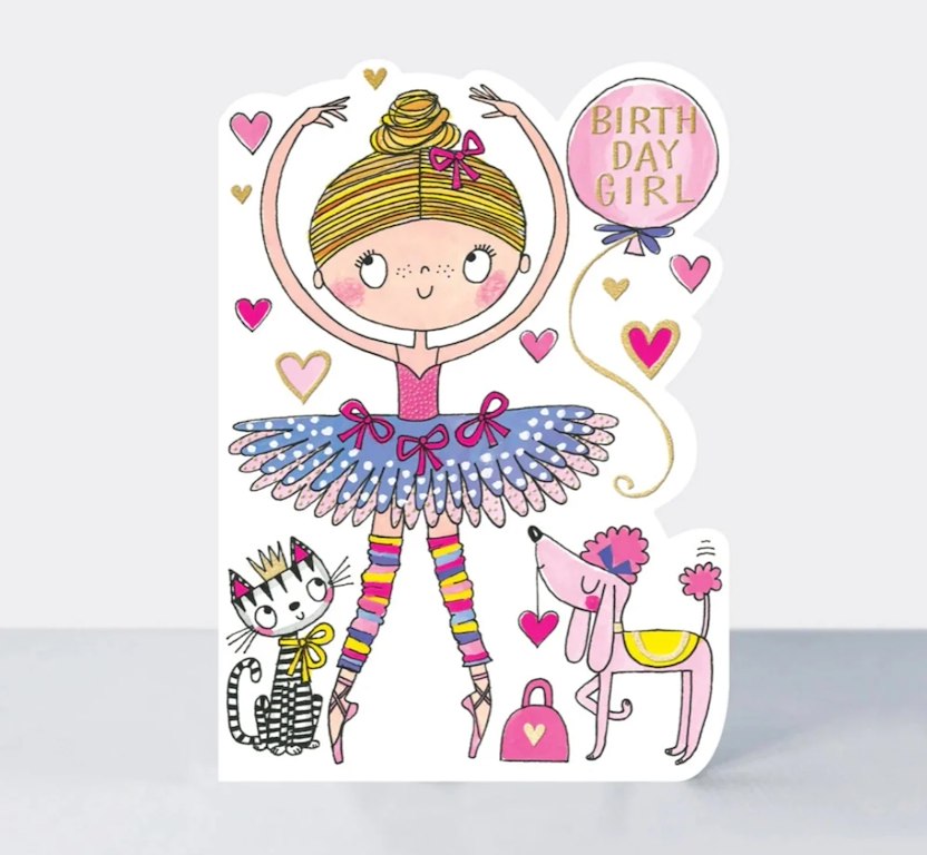 Čestitka -Birthday Girl/Ballerina