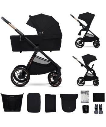 Kinderkraft Nea 2 kolica za bebe 2 u 1 sa nosiljkom do 22 kg Midnight Black