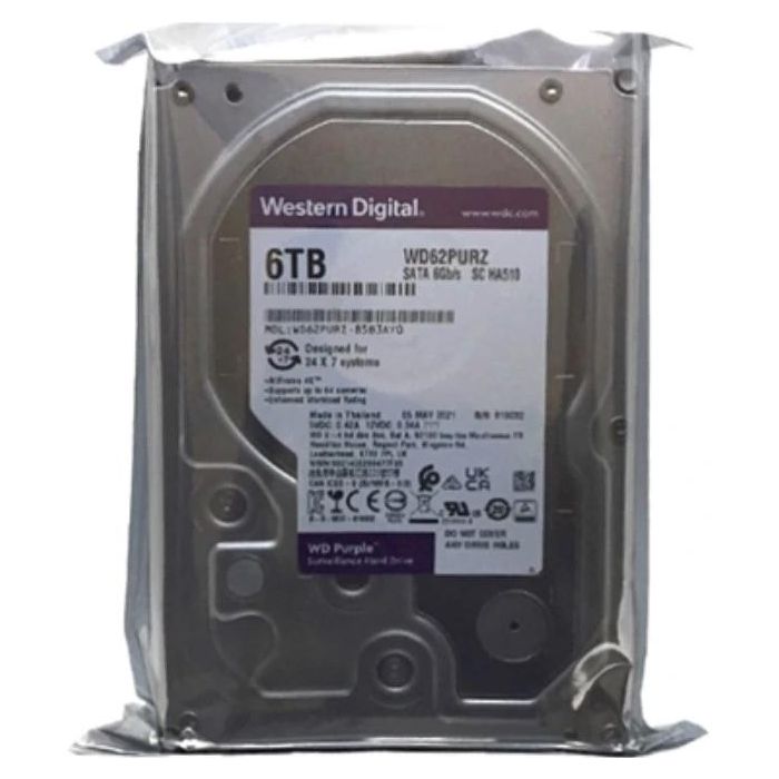 HDD 3.5 * 6TB W-600 WD62PURZ WD Purple 24/7 5400RPM 256MB SATA3